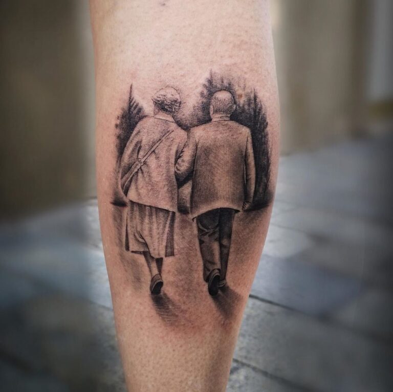 20 Adorables Tatuajes en Honor a los Abuelos – Tattoo Arte